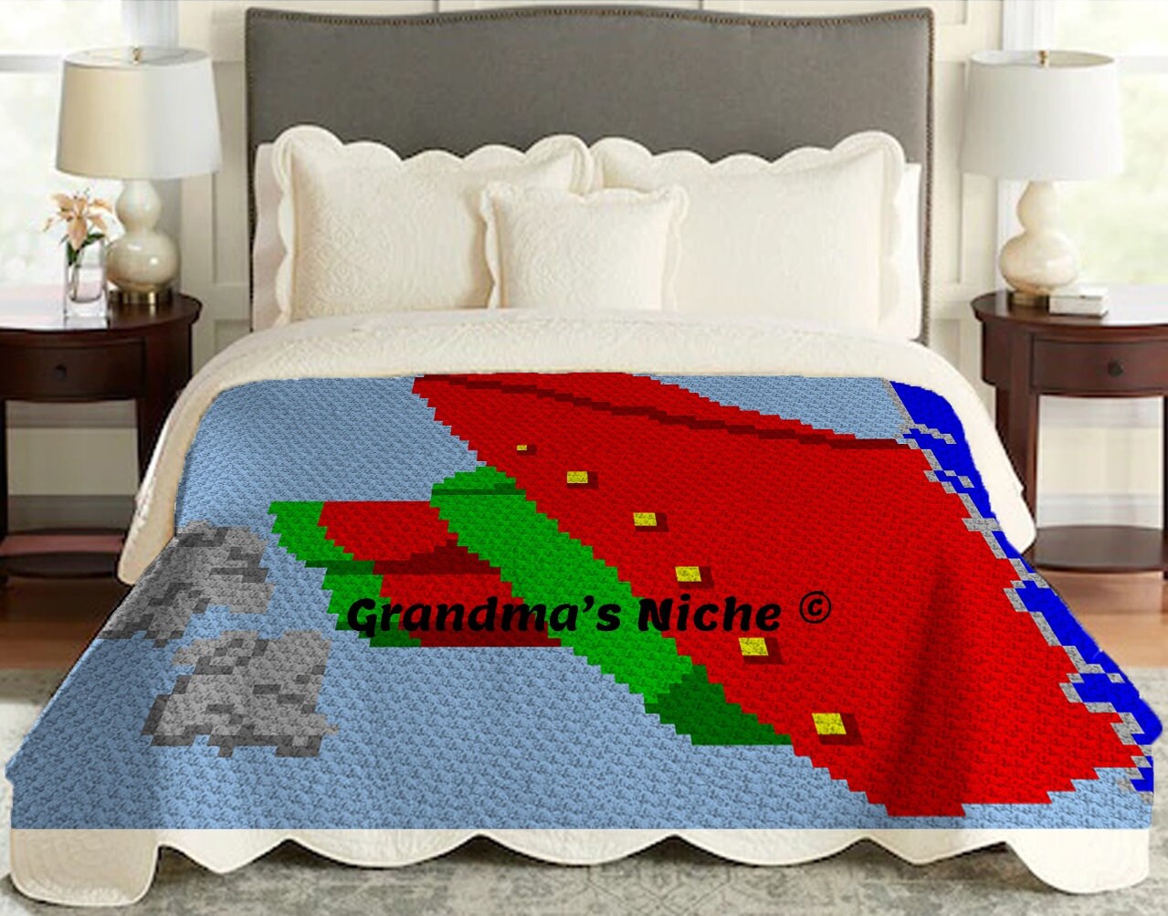Ship - Baby - Crochet Blanket C2C Pattern, “written Instructions ...