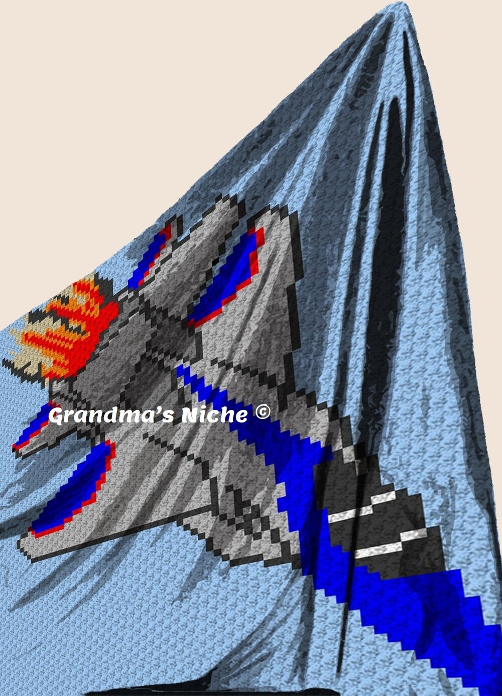 Jet Plane Crochet Blanket C2C Pattern written | Etsy