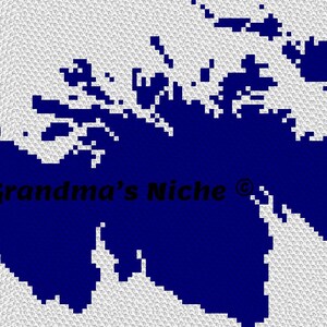 Scotland Map – Crochet Blanket C2C Pattern, Written Instructions ...