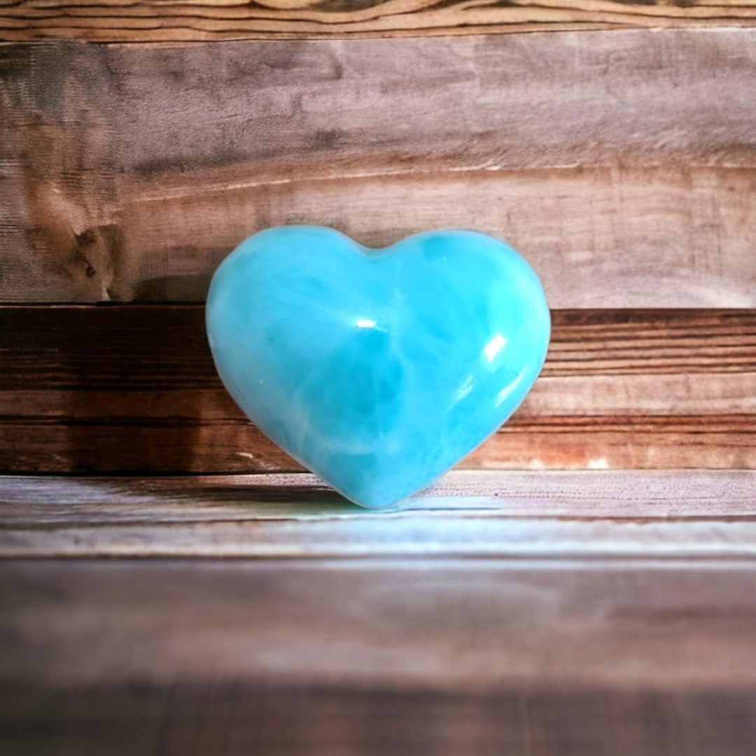 Larimar Heart Carving : Unique, Original, Autentic, Handcrafted to Make ...