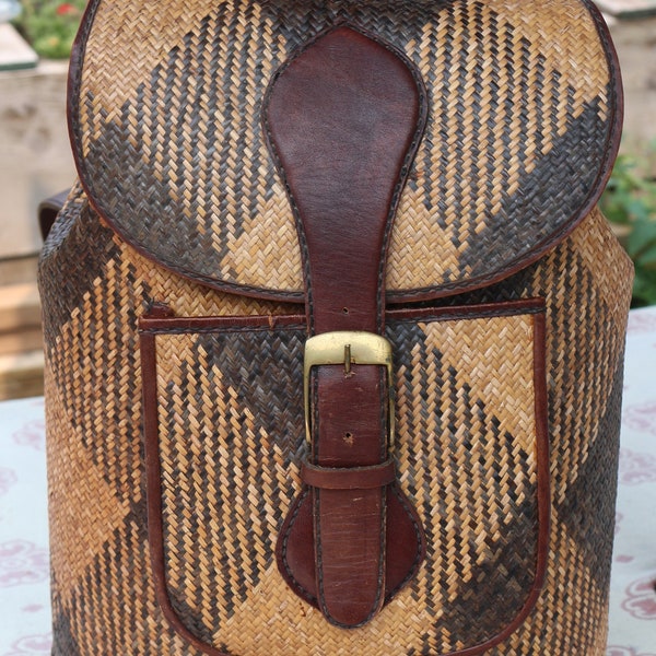 Rattan Backpack - Etsy