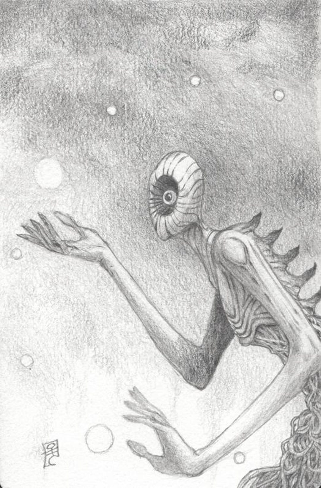 Seeker of All Things, Concept Drawing for the Painting. Original ...