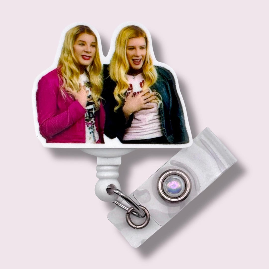 White Chicks Badge Reel, Funny Retractable Badge Reel, Badge Holder ...