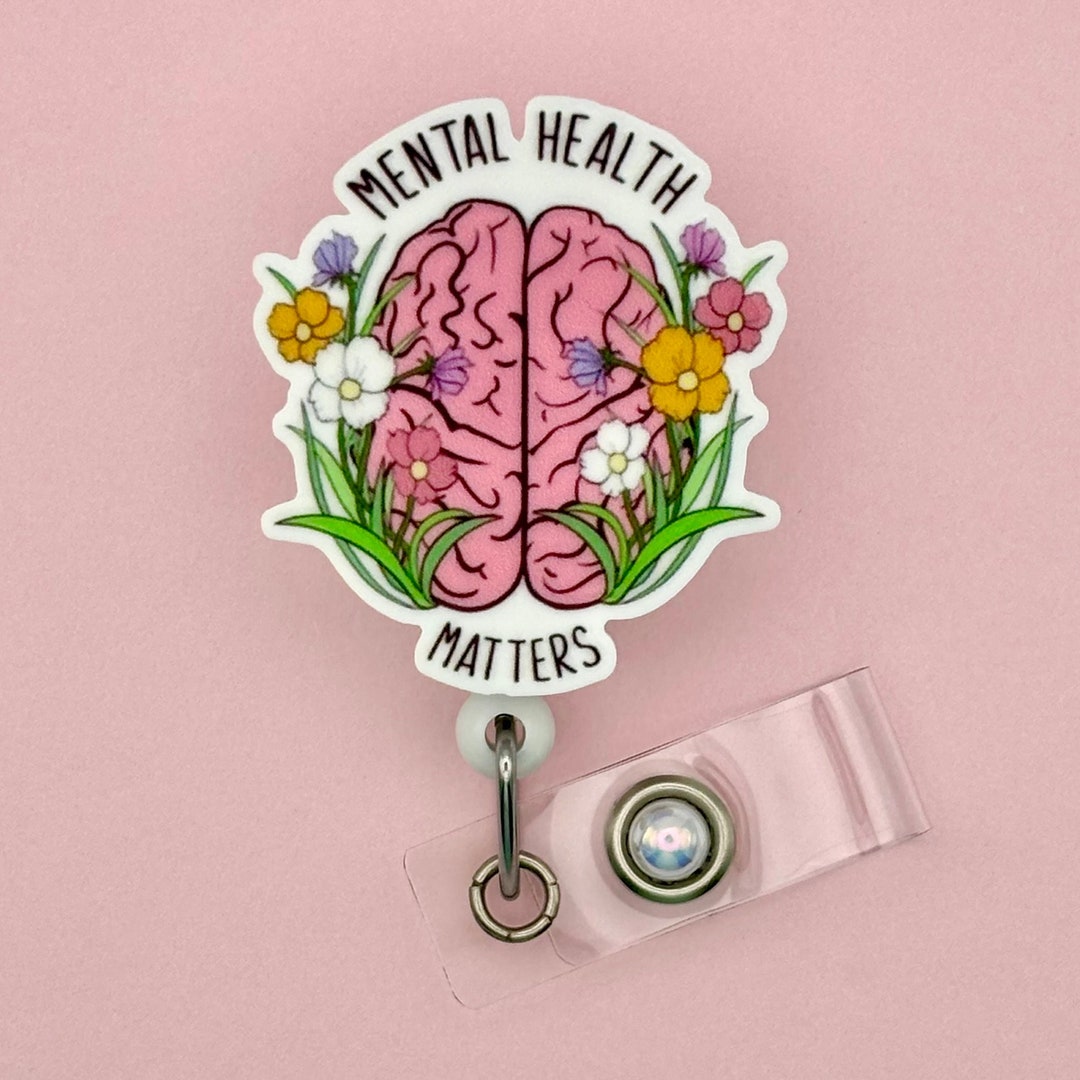 Mental Health Matters Badge Reel, Retractable Badge Reel, Badge Holder ...