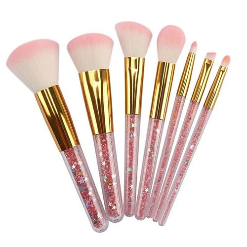 Rose Pink Makeup Brush Set - Etsy