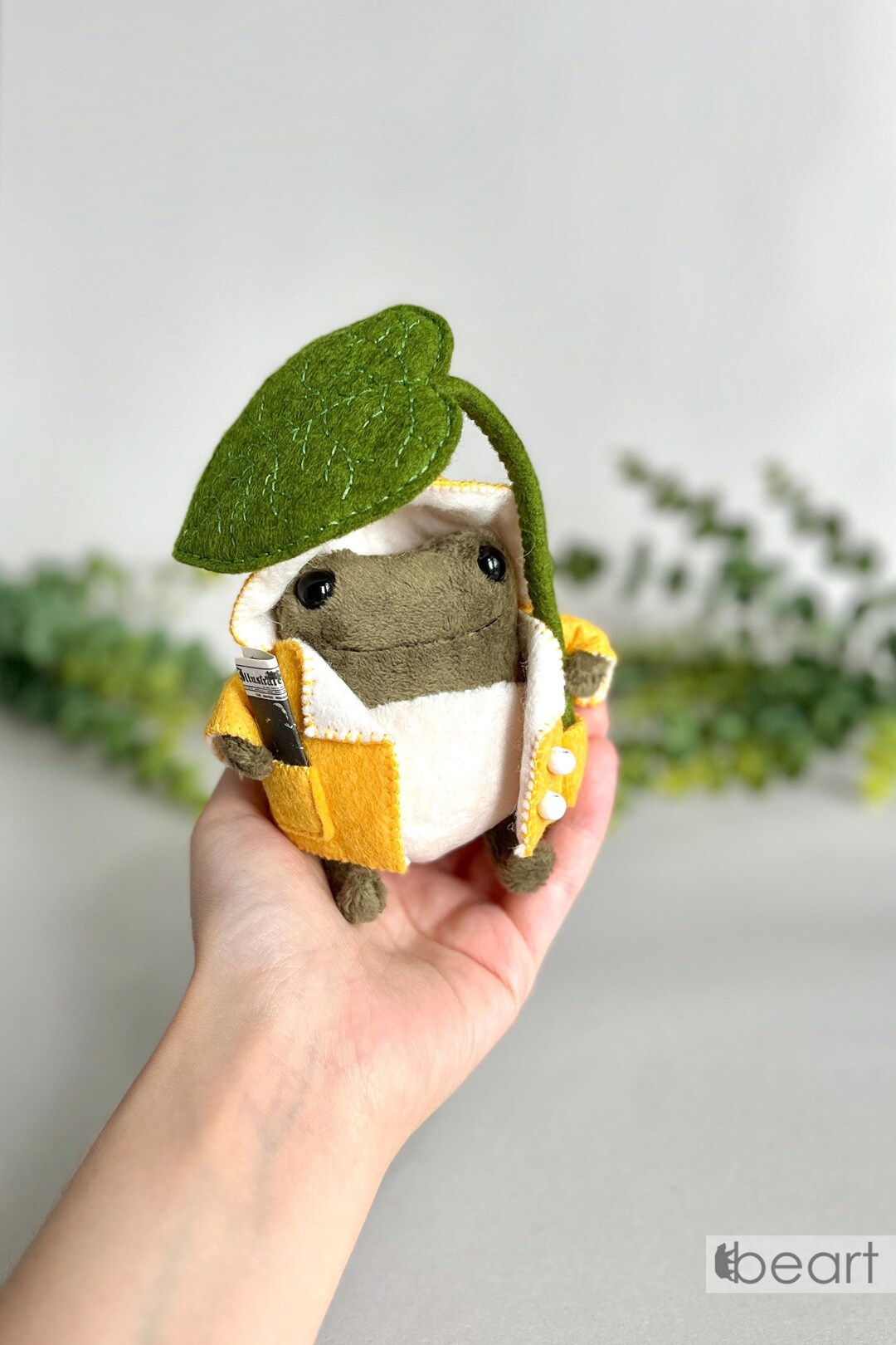 Small Frog Plushie, Miniture Froggie Plush, Little Frog, Toad Plushie ...