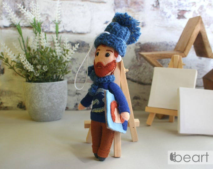 Vincent Van Gogh Felt Ornament Hanging Historical Decoration - Etsy