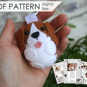Dog Felt PDF Pattern - Corgi, Husky, Cavalier King Charles Spaniel ...