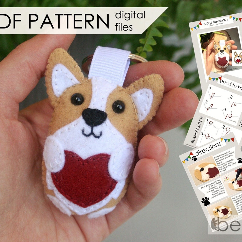 Felt Keychain - Etsy