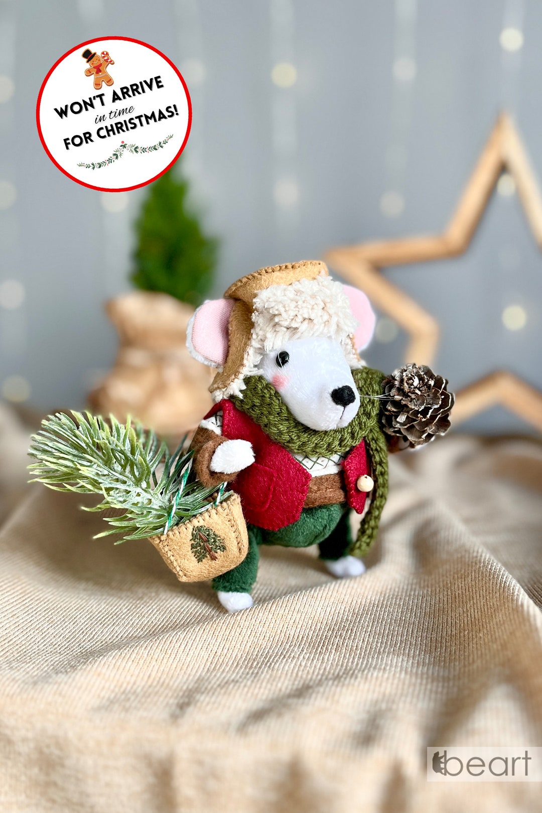 Handmade Mouse Plushie Mice Miniature Mouse Dollhouse - Etsy