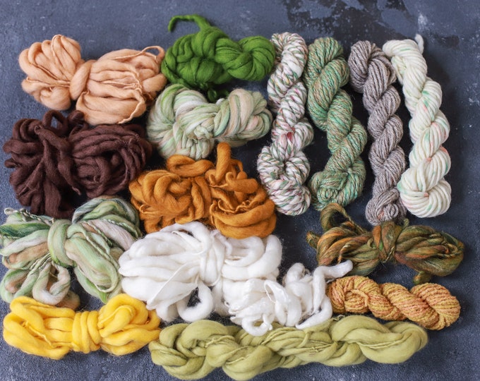 WEAVERS PACK, Natural Colors Art Yarn Handspun, Handspun Effect Yarn ...
