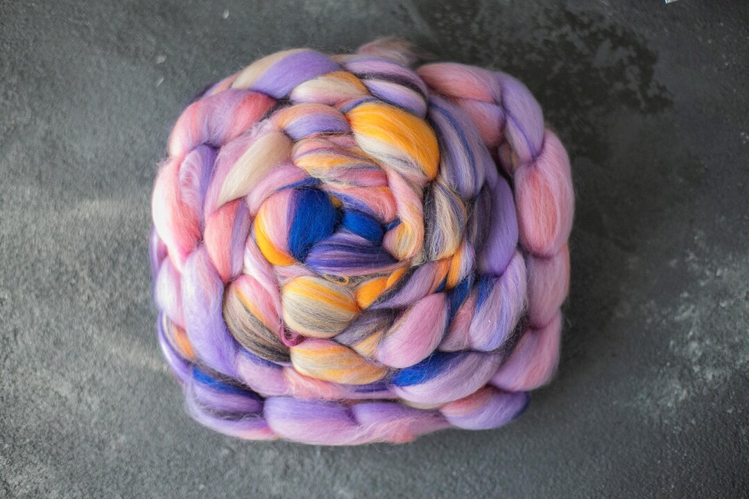 Silk Merino Wool Roving / Hand Combed Top / for Spinning and Felting ...