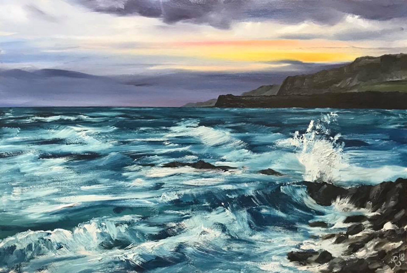 Kimmeridge Calmness. Signed Ltd Edition Fine Art Print by Rob Parkinson ...