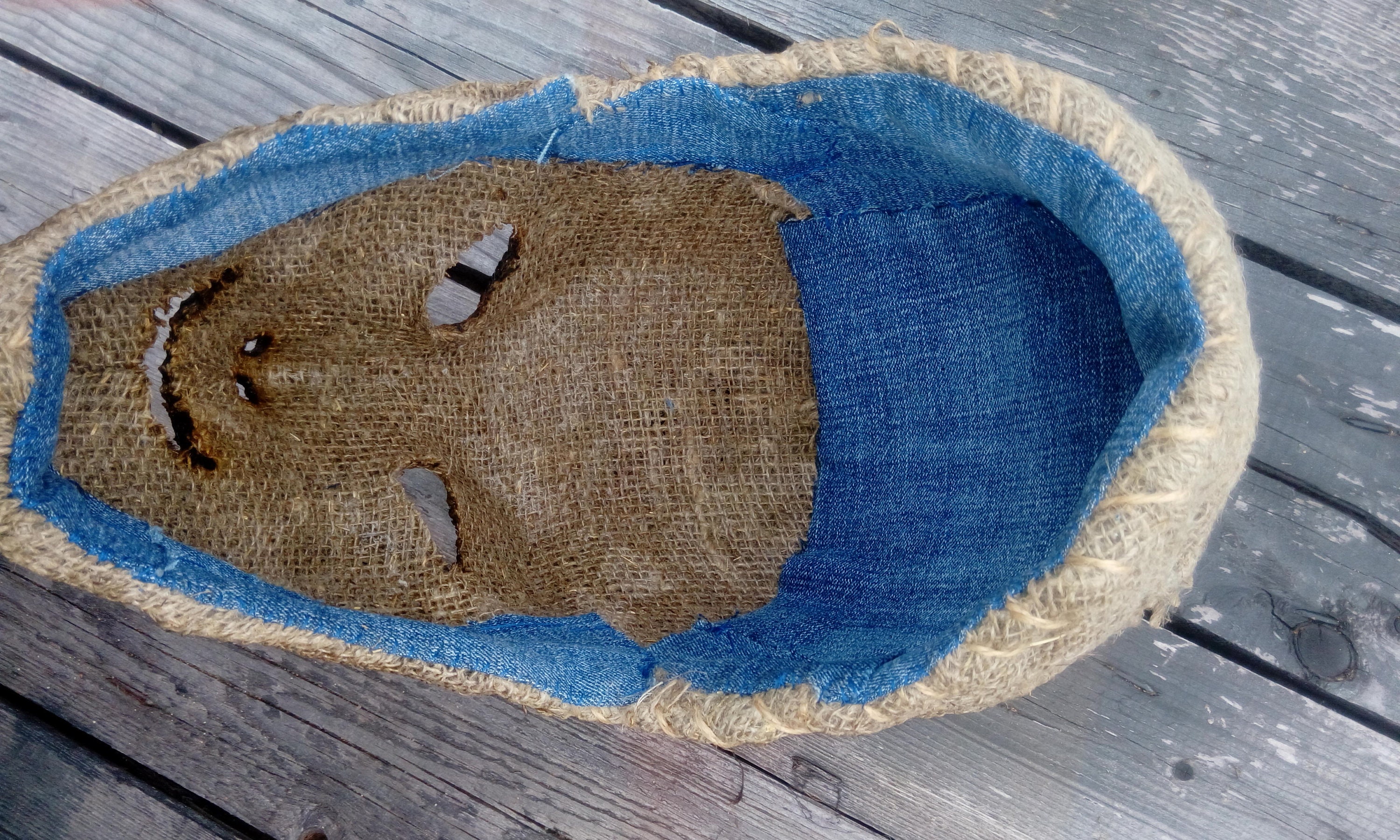 Burlap Head Mask Halloween Horror Burlap Mask Creepy Mask | Etsy