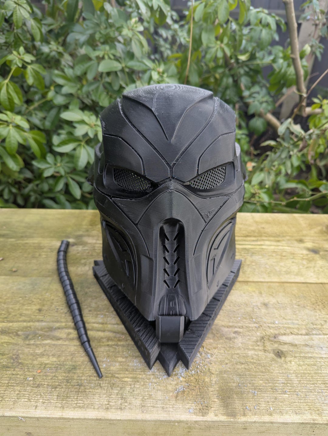 Predator Spawn Inspired Mask With Stand - Etsy