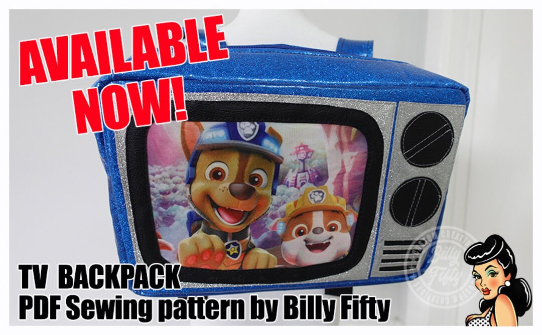 TV BACKPACK - PDF Pattern Download - Billy Fifty - Etsy