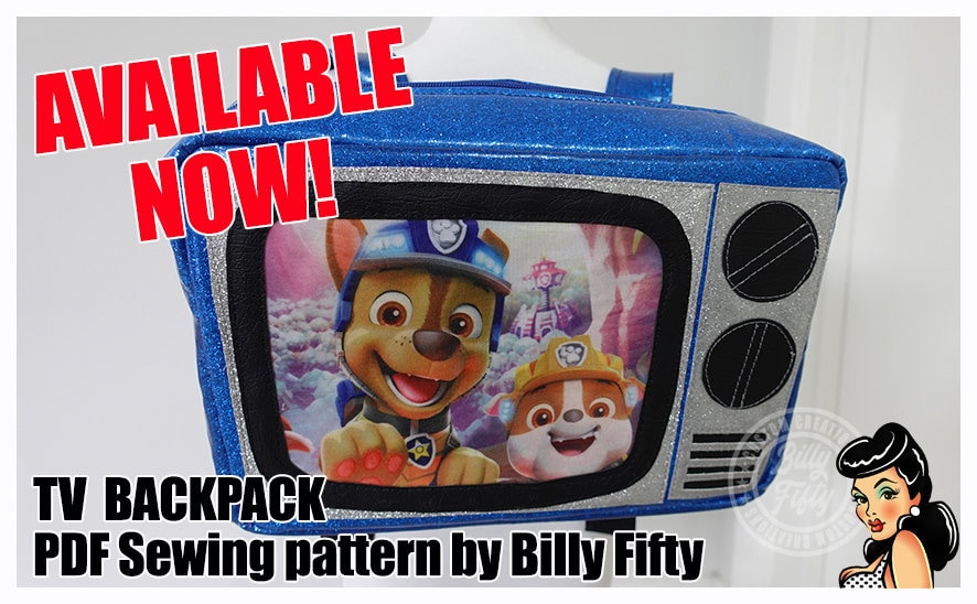 TV BACKPACK PDF Pattern Download Billy Fifty - Etsy