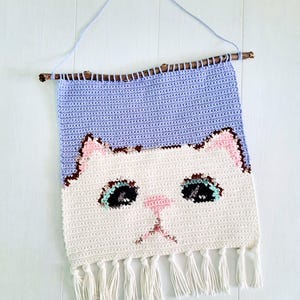 Cat Tapestry Crochet Pattern PDF Instant Download DIY Decor - Etsy