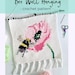 Bee Wall Art Crochet Pattern - Flower Tapestry DIY Vintage Decor - Etsy