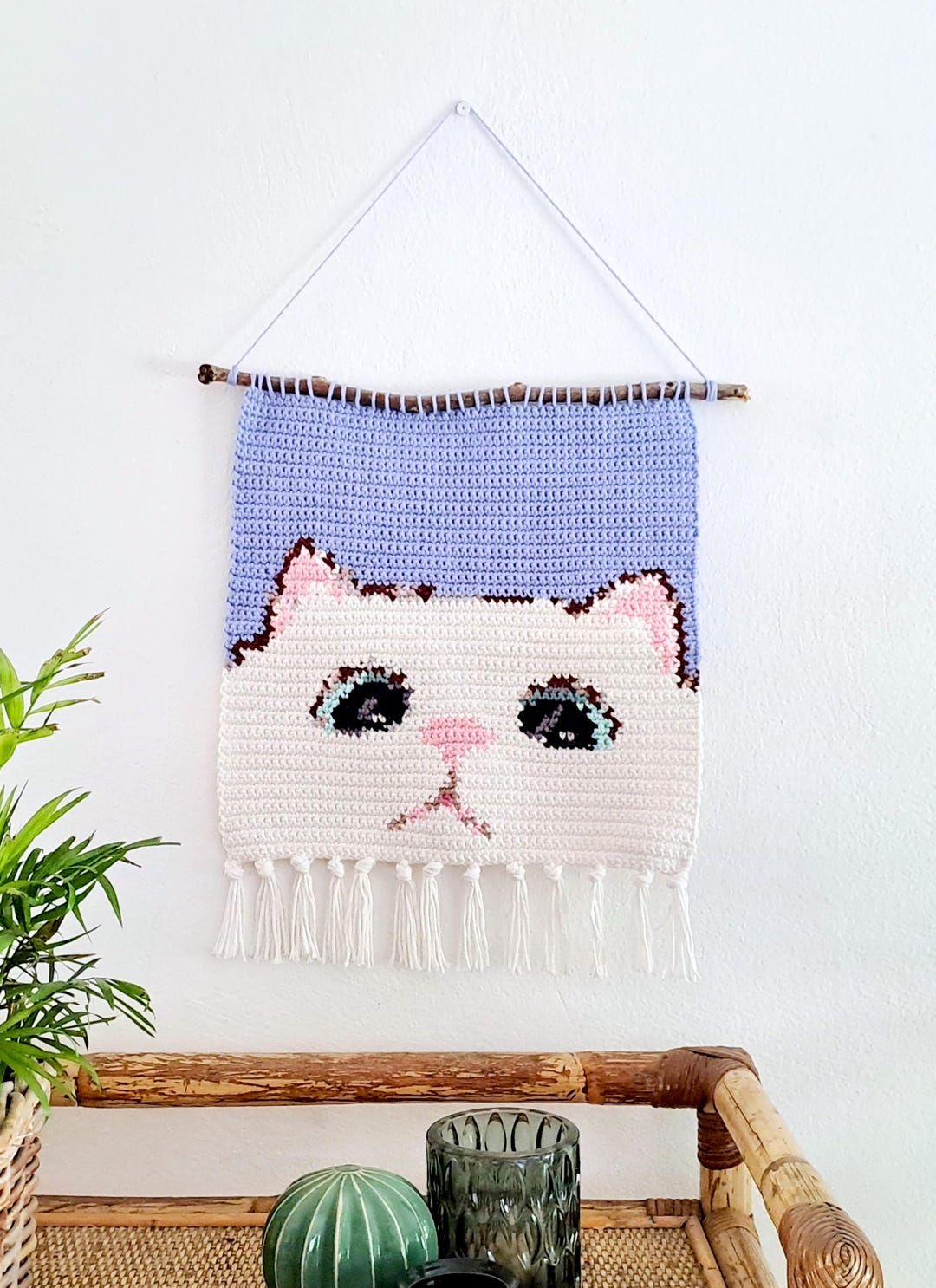 Cat Tapestry Crochet Pattern PDF Instant Download DIY Decor - Etsy