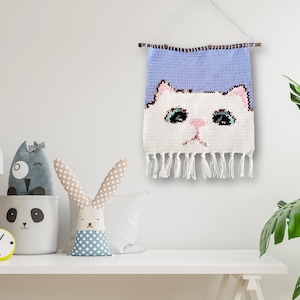 Cat Tapestry Crochet Pattern PDF Instant Download DIY Decor - Etsy