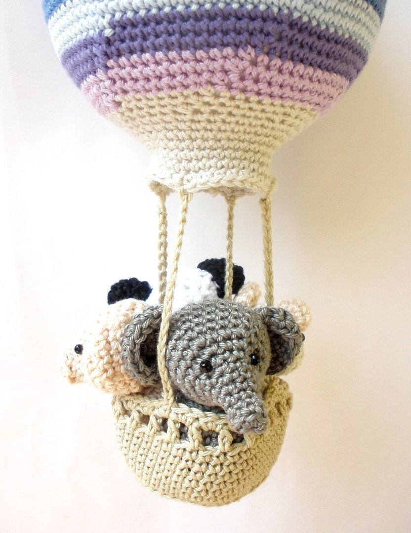 Hot air balloon crochet pattern amigurumi balloon pattern | Etsy