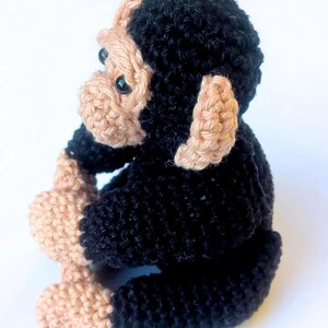 Chimpanzee Crochet Pattern: Amigurumi Monkey Plush Toy (PDF) - Etsy