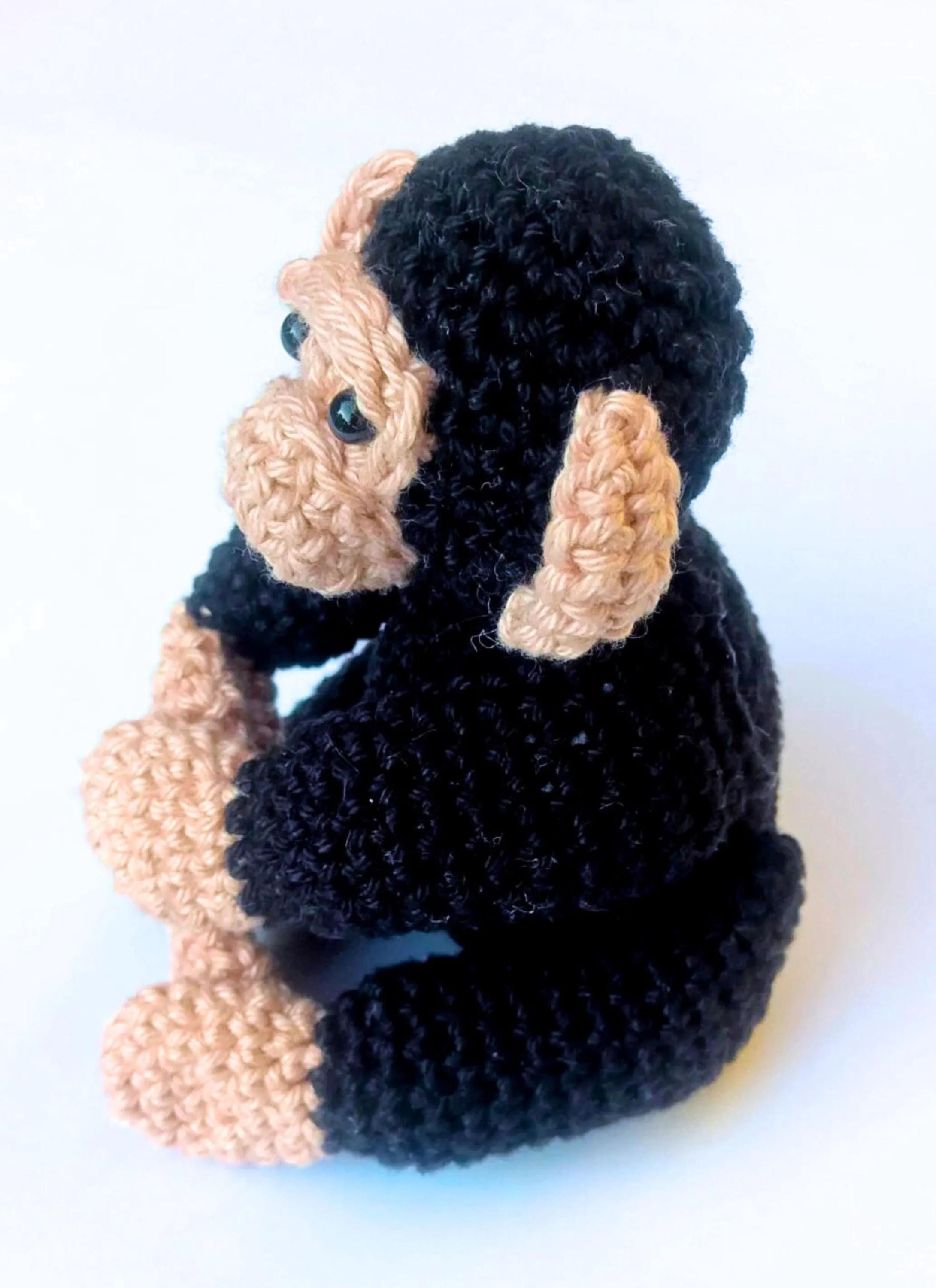 Chimpanzee Crochet Pattern: Amigurumi Monkey Plush Toy (PDF) - Etsy