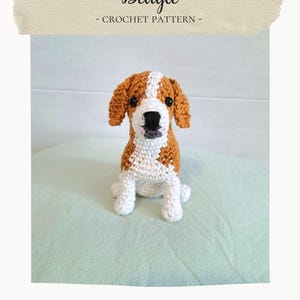 Beagle Crochet Pattern – Amigurumi Dog PDF Tutorial – DIY Beagle Puppy ...
