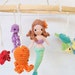 Under the Sea Baby Mobile Crochet Pattern, Mermaid and Sea Creatures ...
