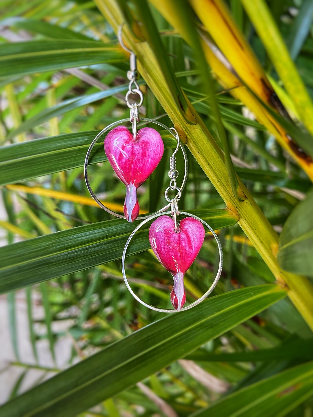 Bleeding Heart Earring, Mother's Day Jewelry, Heart Earrings, Bleeding ...
