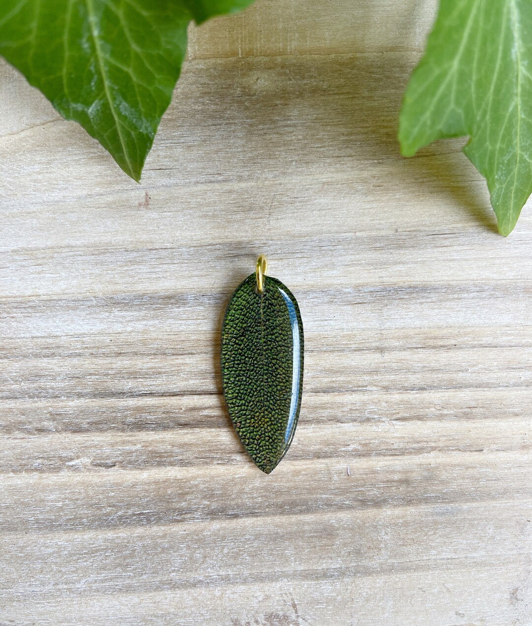 Sage Pendant, Sage Leaf Jewelry, Green Leaf Pendant, Botanical Jewelry ...