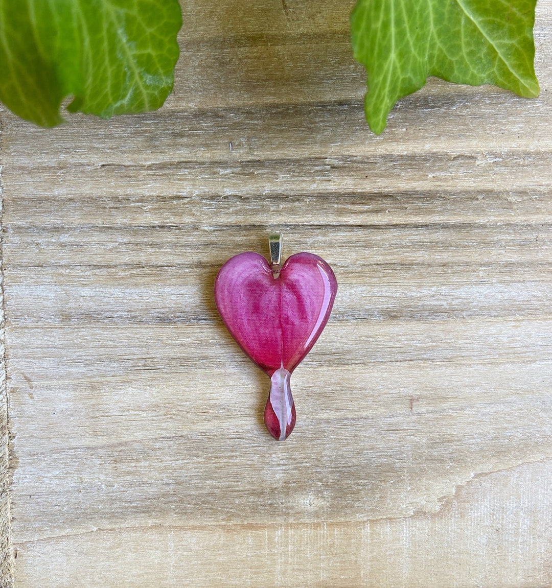 Bleeding Heart Pendant Bleeding Heart Jewelry Mother's - Etsy