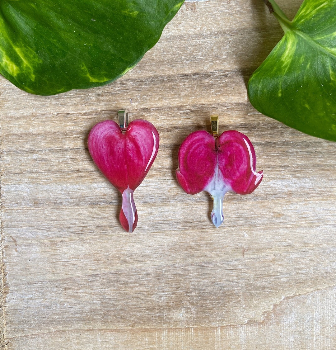 Bleeding Heart Pendant, Bleeding Heart Jewelry, Mother's Day Heart ...