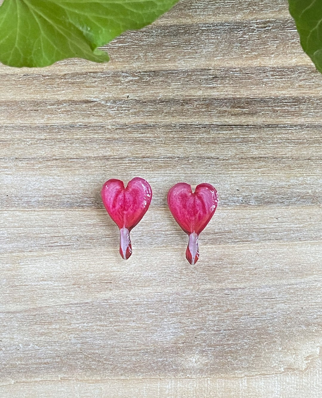 Bleeding Heart Earrings, Bleeding Heart Jewelry, Heart Studs, Heart ...