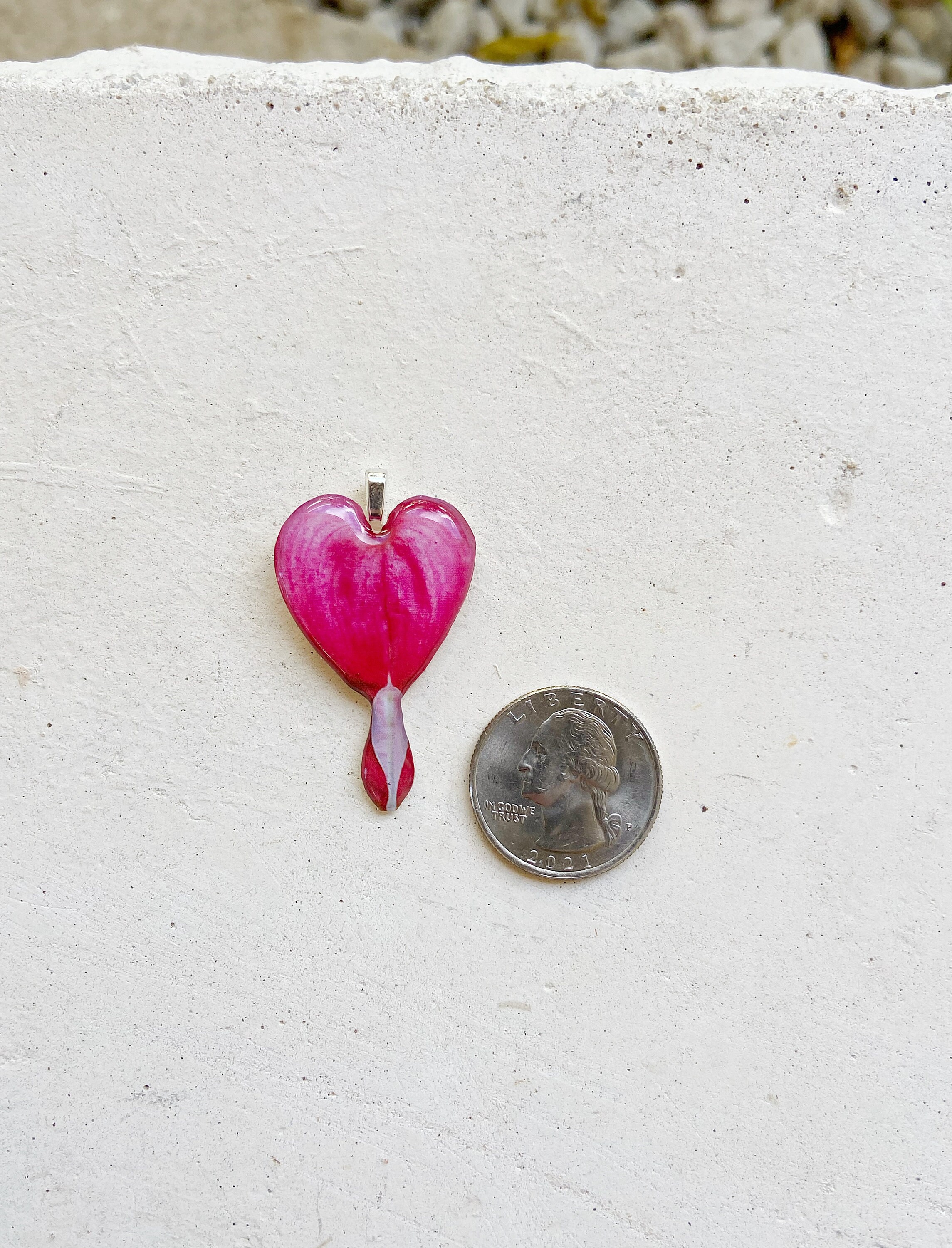 Bleeding Heart Pendant Bleeding Heart Flower Pendant - Etsy