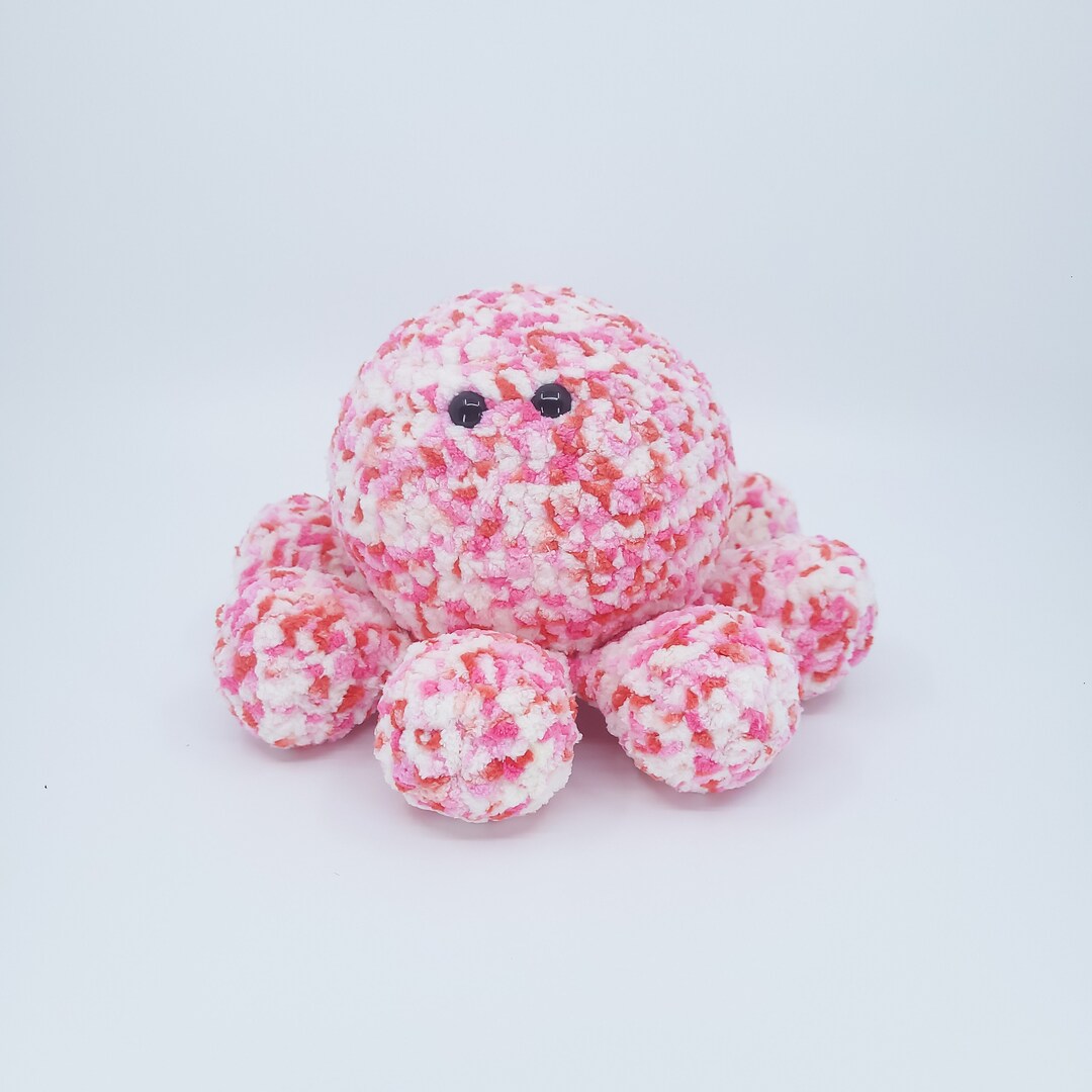 Dragon Fruit the Octopus Handmade Crochet Child Safe Toy, Plush ...