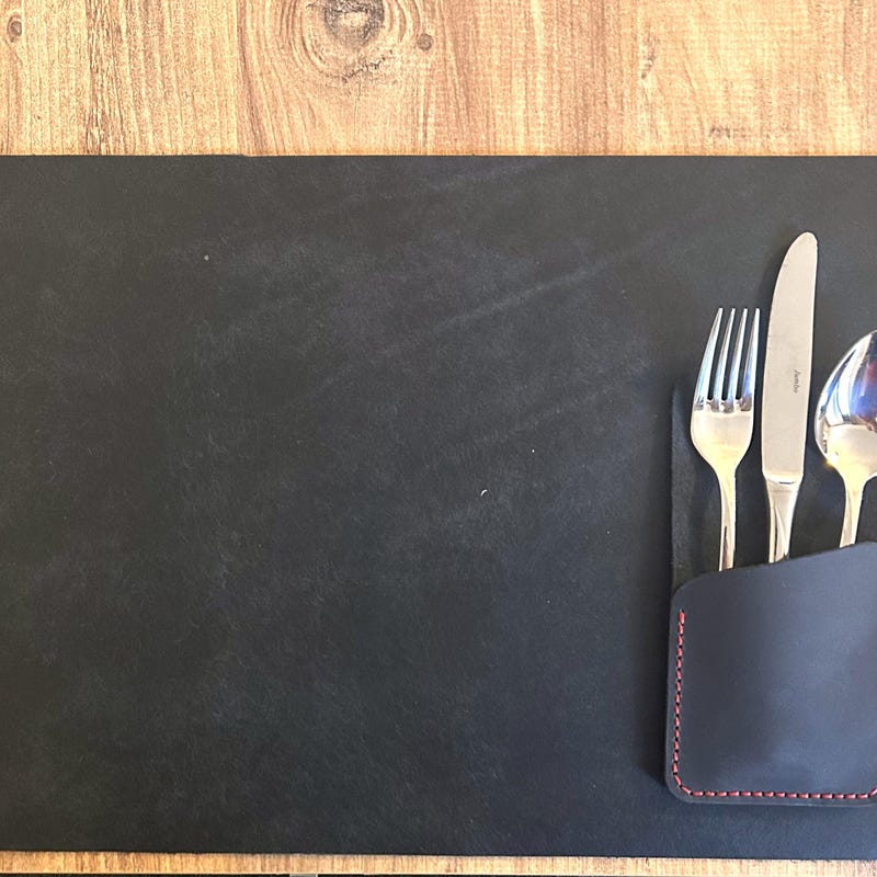 Leather Placemats Table - Etsy