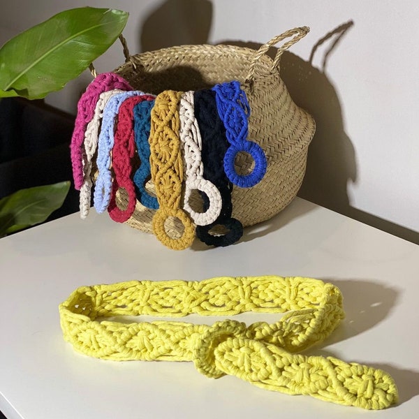 Macrame Belts - Etsy