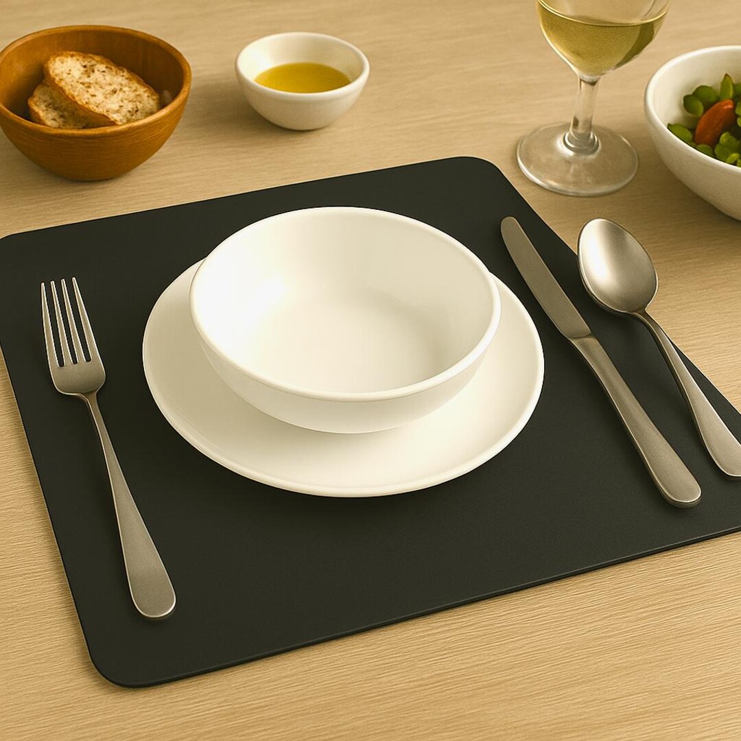 Leather Placemats, Leather Placemat for Dining Tables, Custom Table Mat ...