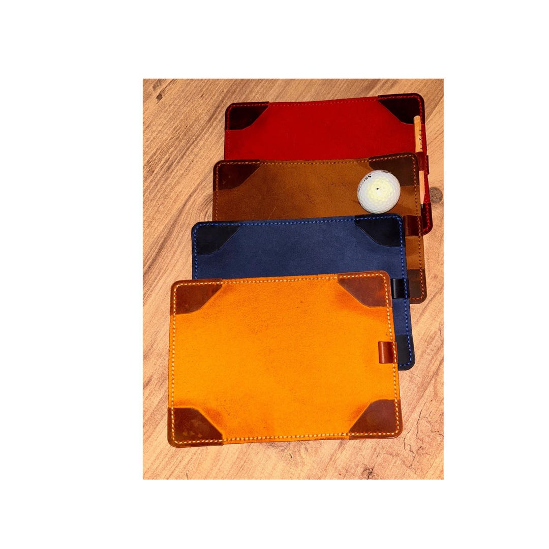 Personalized Golf Scorecard Holder, Leather Scorecard Cover, Custom ...