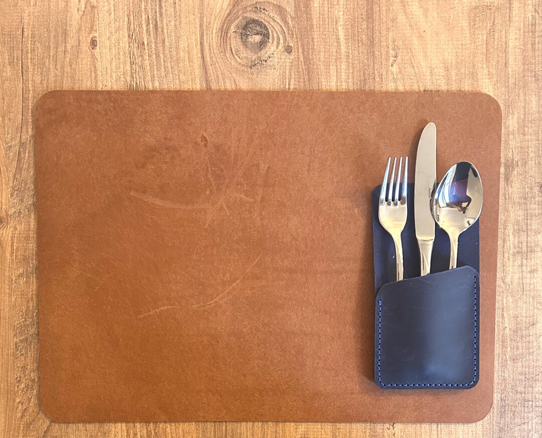 Personalized Placemat, Leather Placemat, Custom Table Mat, Table Mat ...