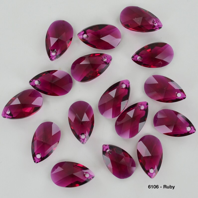 Pear Drop 22mm Crystal Glass for Pendants Earrings Lighting Jewellery ...