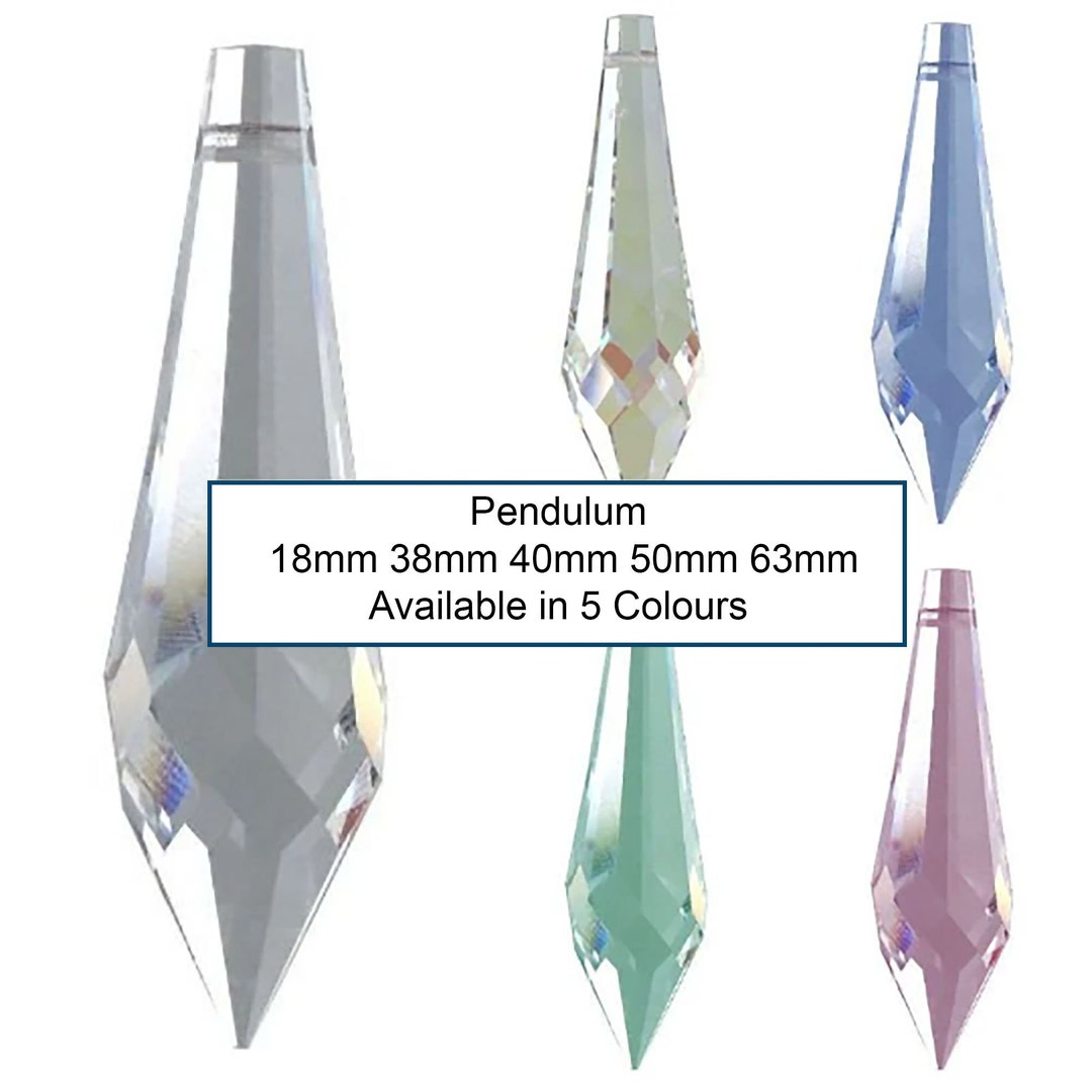 Pendulum Drop 18mm 40mm 50mm 63mm 100mm Single Pieces 5 Colours Genuine ...