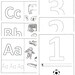 Preschool Coloring Pages, 36 Printable Sheets, Alphabets and Numbers ...