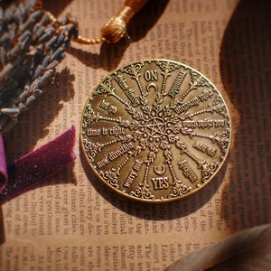 Witch's Wheel Spinning Oracle Coin of Fate : Brass Divination and Dnd ...