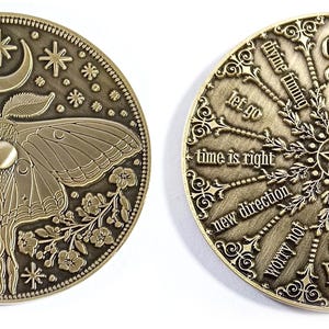 Witch's Wheel Spinning Oracle Coin of Fate : Brass Divination and Dnd ...