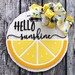 Shiplap Hello Sunshine Lemon Summer Sign SVG Summer Door - Etsy
