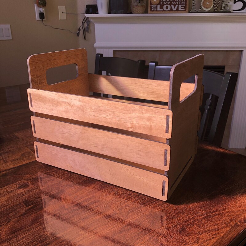 Wood File Crates - Etsy UK