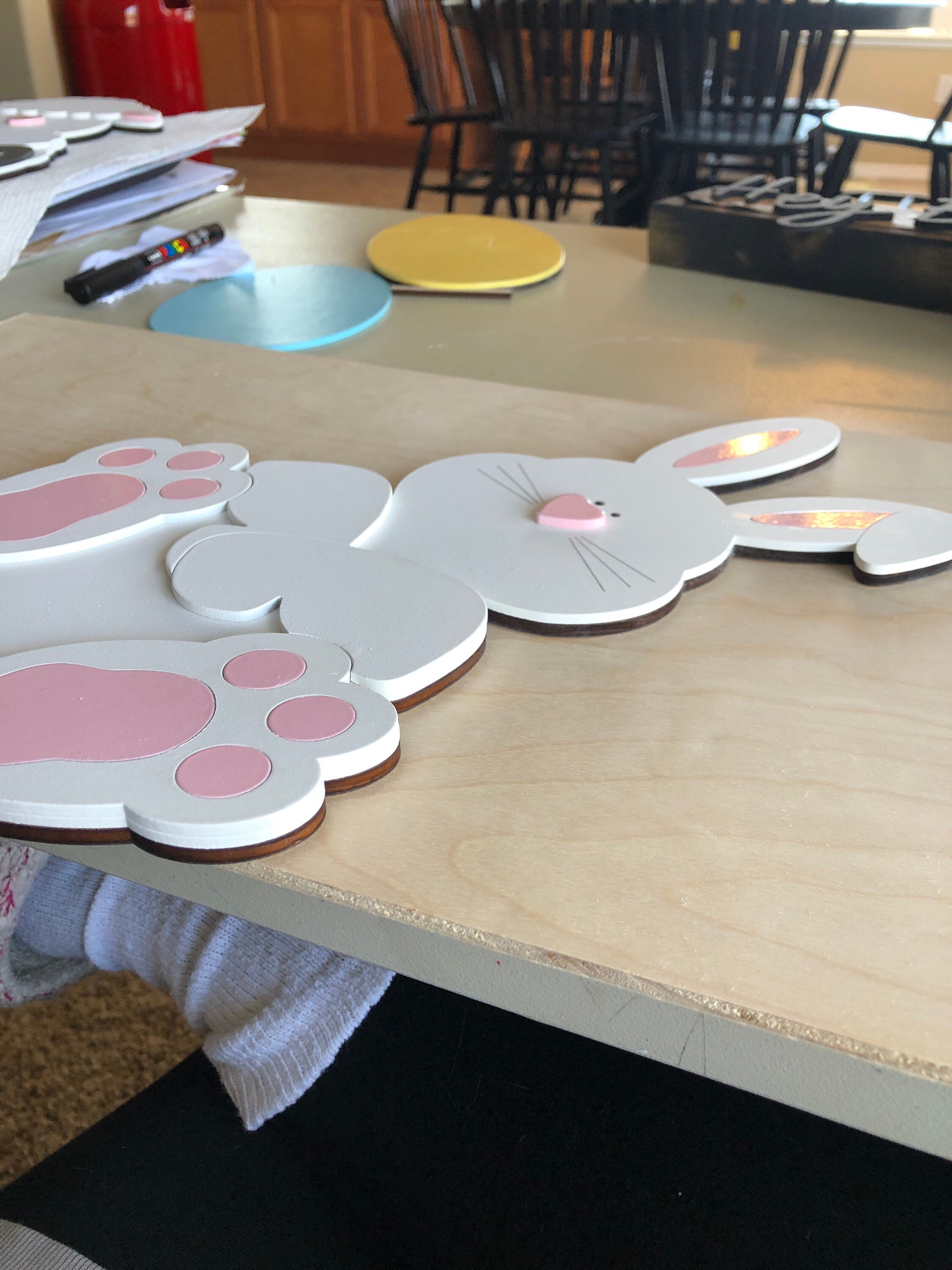 Chubby Bunny Shelf Sitter SVG FILE Nothing Physical Easter - Etsy